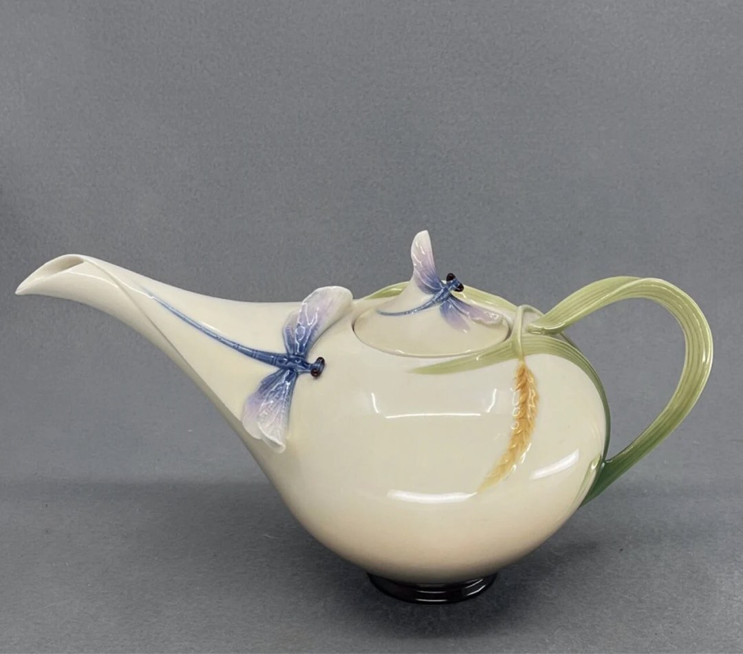 Franz Porcelain Teapot Dragonfly, Hobbies & Toys, Memorabilia ...