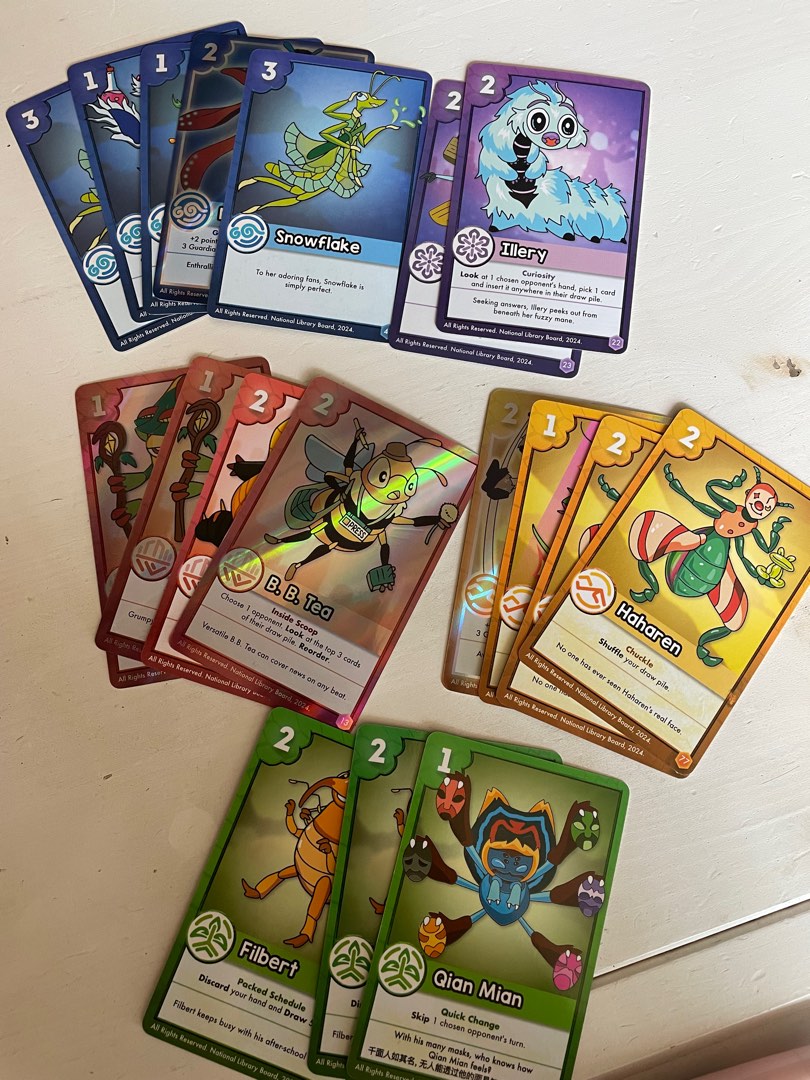 free book bugs cards, Hobbies & Toys, Toys & Games on Carousell