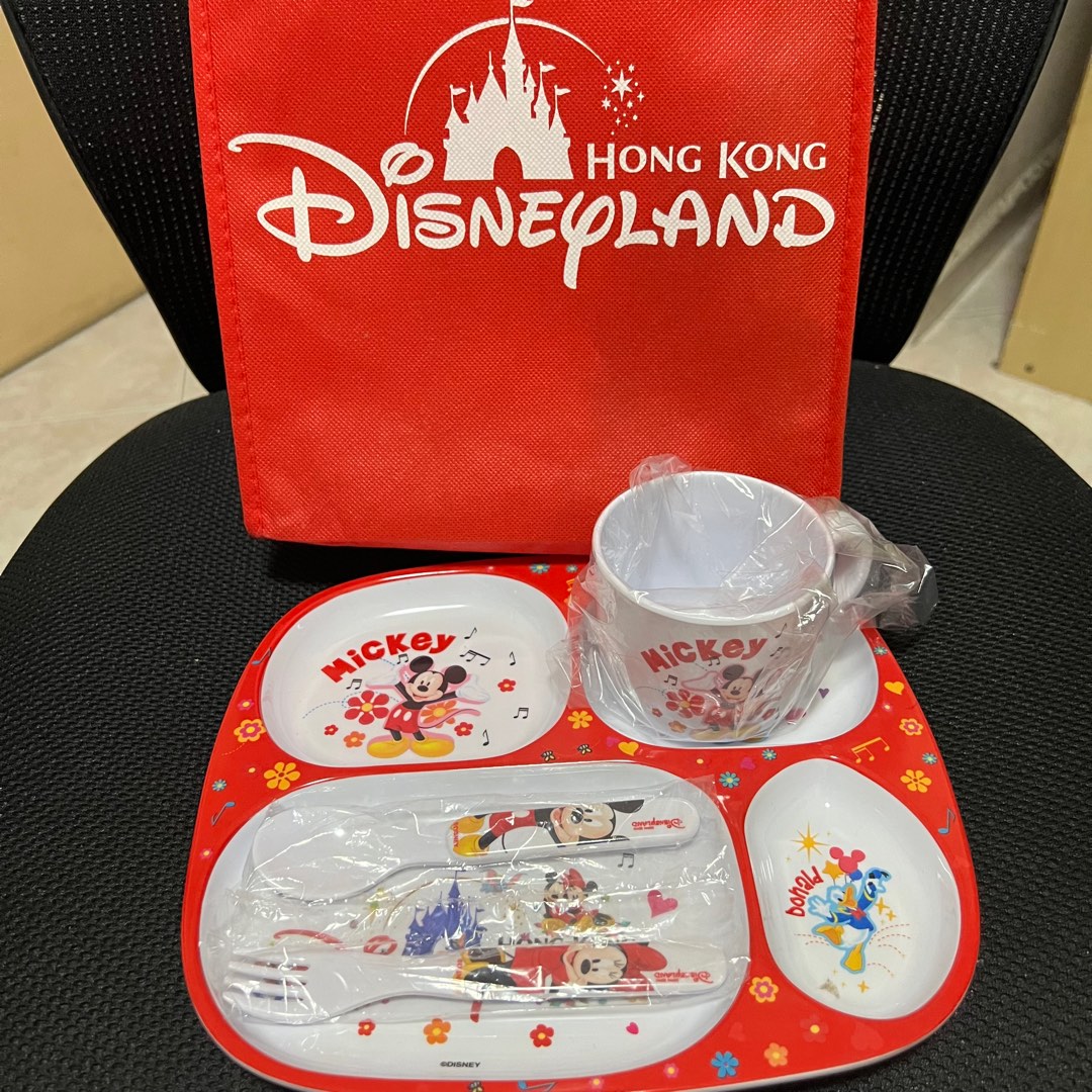 Hong Kong Disneyland Kids Cutlery & Kitcheware Set, Furniture & Home Living, Kitchenware ...