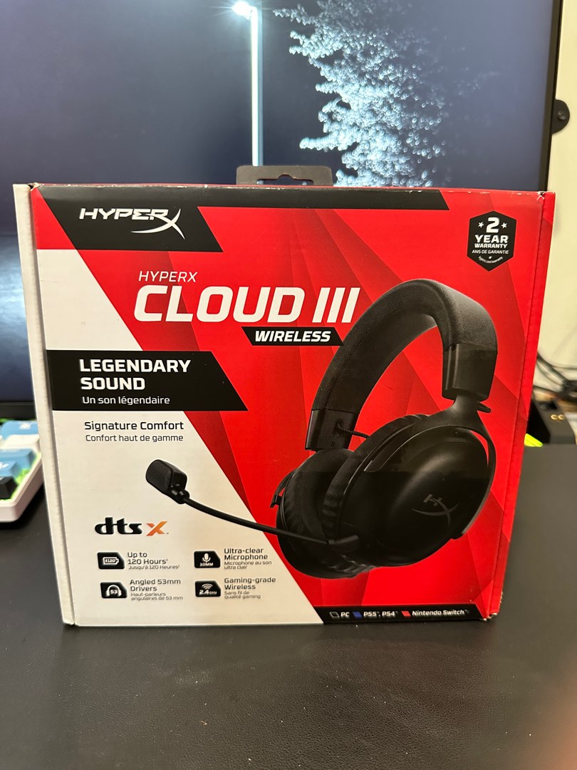 HyperX Cloud3 Wireless Gaming Headphone, Audio, Headphones & Headsets on Carousell