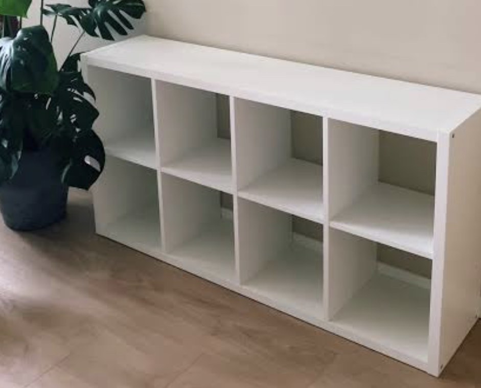 Ikea White Shelf Flysta (smaller Kallax) 69x132 cm, Furniture & Home ...