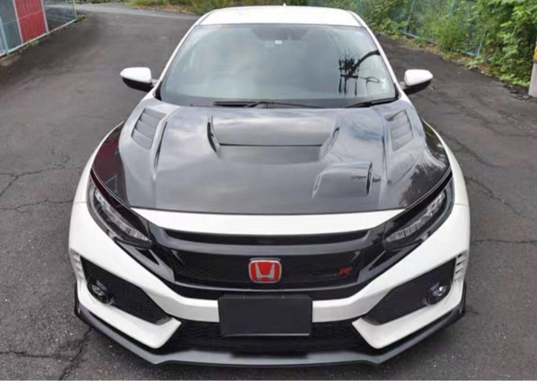 J'S RACING TYPE V AERO HOOD - FK8 HONDA CIVIC TYPE R, Car Accessories ...