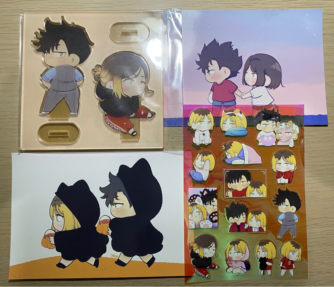 Kenma and Kuroo (Kuroken) Fanmade Merch Haikyuu, Hobbies & Toys ...