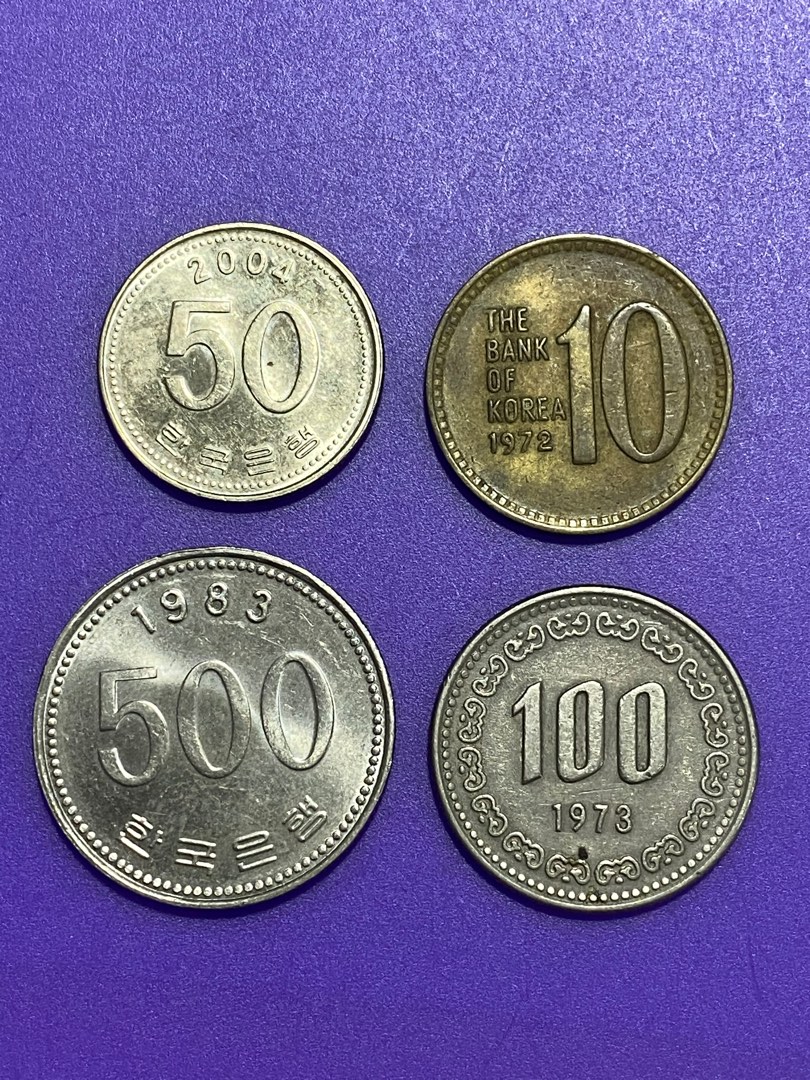 Korea coins- 10 to 500 Won coins, Hobbies & Toys, Memorabilia ...