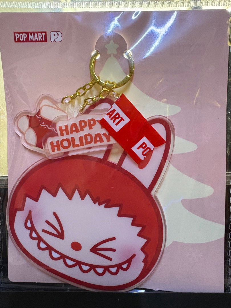 Labubu Holiday Mirror Keychain, Hobbies & Toys, Toys & Games on Carousell
