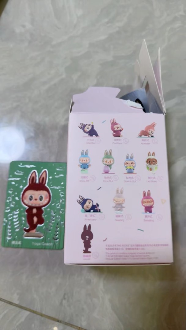 Labubu Lazy Yoga Secret 1/120 Yoga Coach, Hobbies & Toys, Toys & Games ...