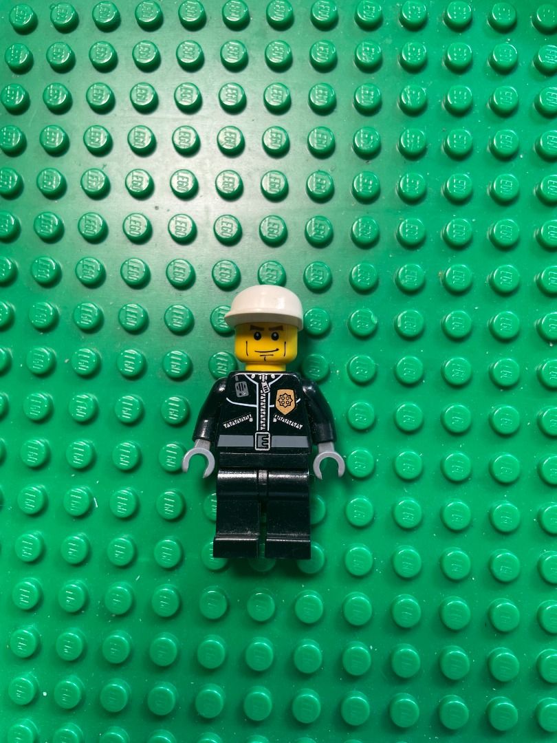 Lego Police - City Leather Jacket with Gold Badge, White Short Bill Cap ...
