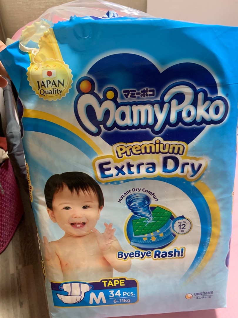 MamyPoko Diapers Tap M and L, Babies & Kids, Bathing & Changing ...