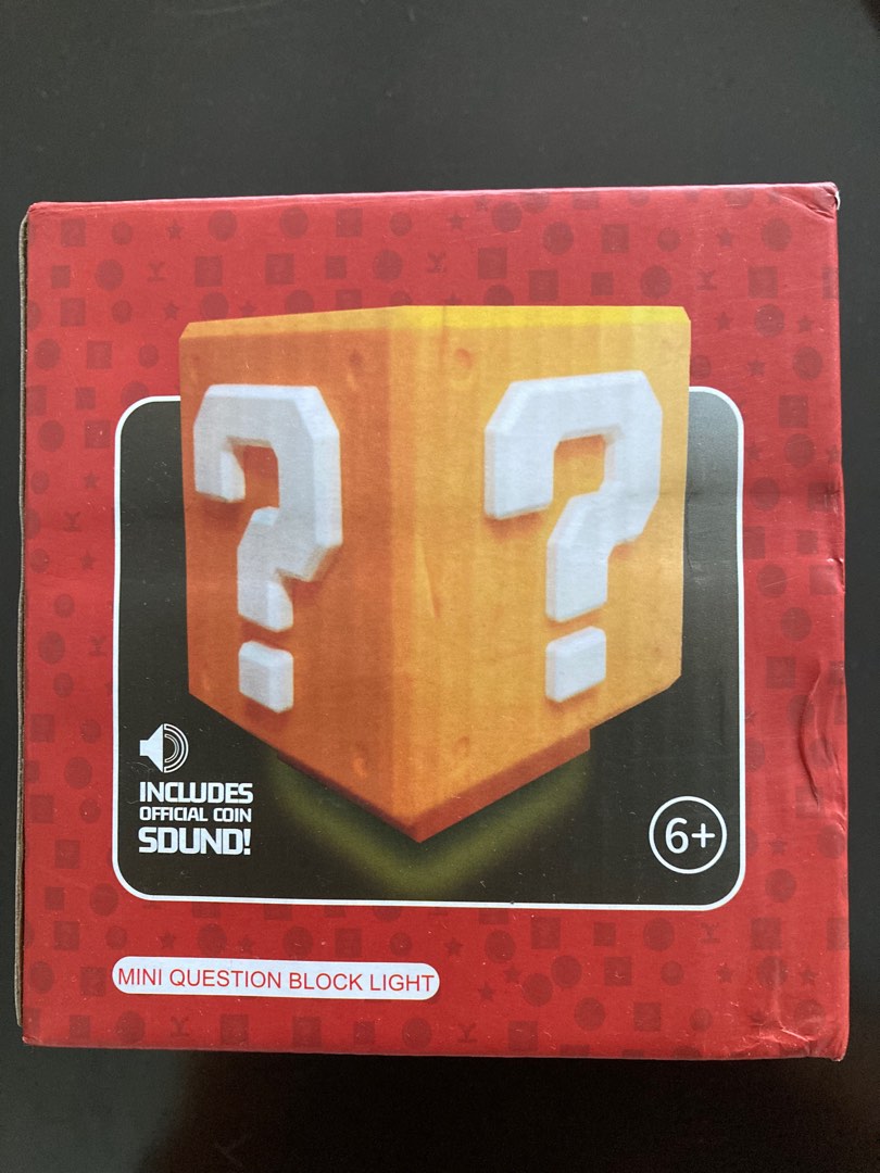 Mini question block light based on Super Mario, Hobbies & Toys, Toys ...