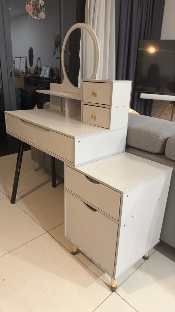 Minimalist design makeup table, Furniture & Home Living, Furniture ...