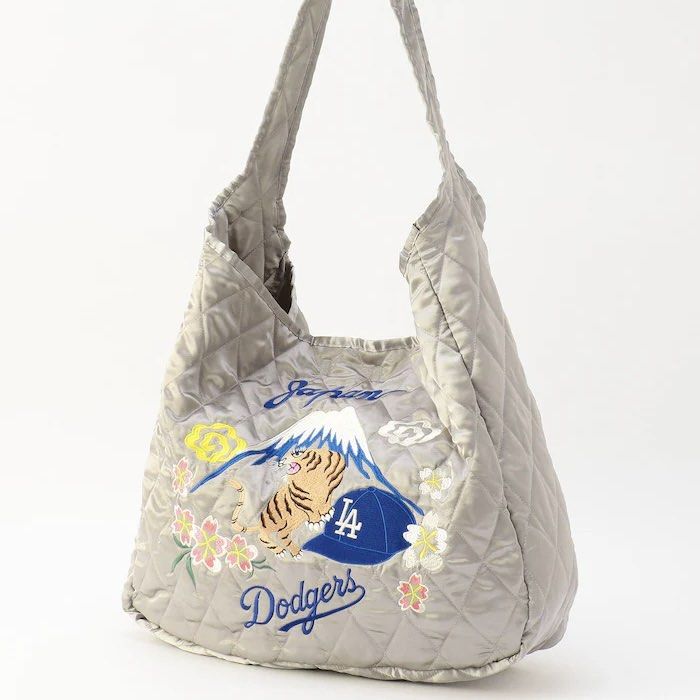 MLB 日本風 圖案刺繡 tote bag 斜揹袋 可上膊 富士山 櫻花 棒球 dodgers 大谷翔平 日本代購 日本直送, 女裝, 手袋及 ...