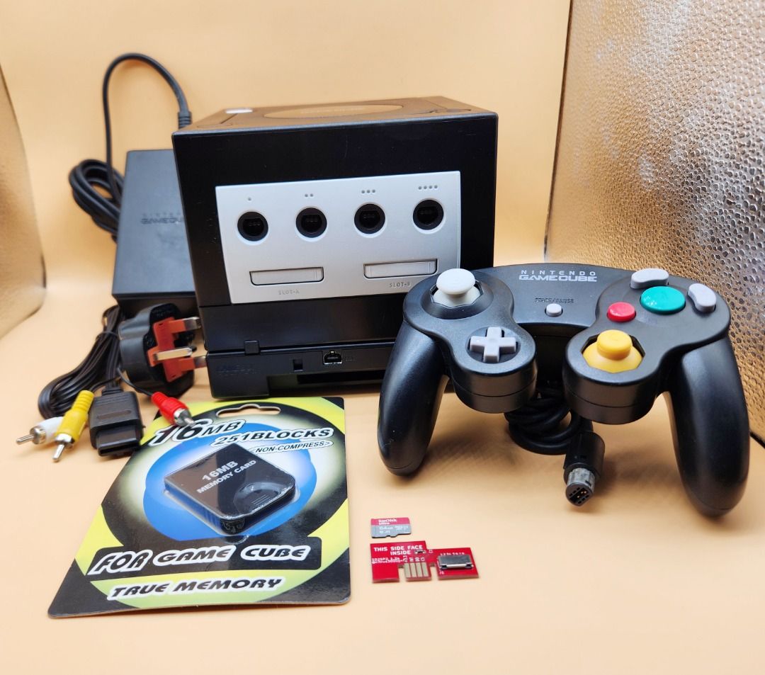 Modded Gamecube Black PicoBoot Gameboy Player 64GB SD Card Retro Game ...