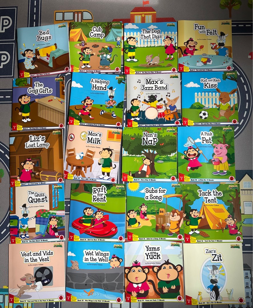 Monkey Tree Phonics Jungle Intermediate 2 (full set), 興趣及遊戲, 書本 & 文具 ...