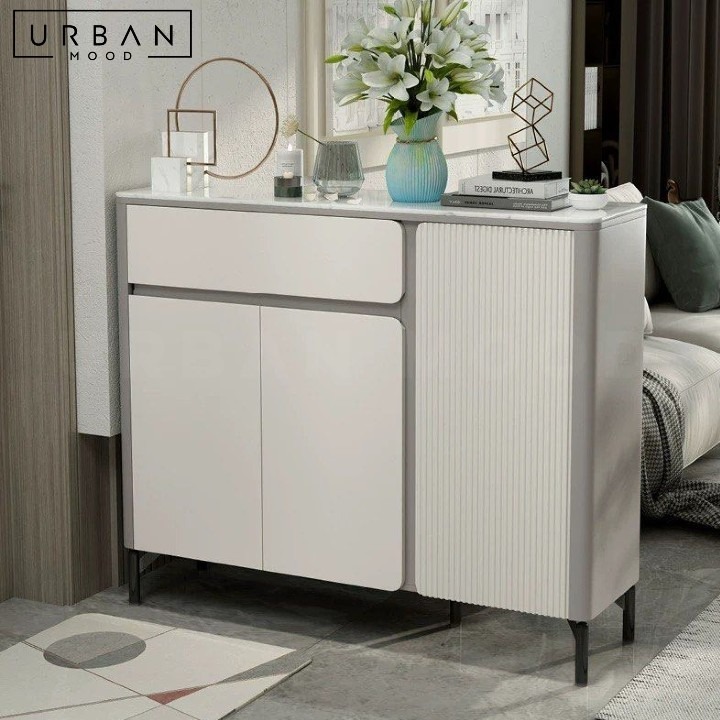 MORTIER Modern Sintered Stone Shoe Cabinet, Furniture & Home Living ...