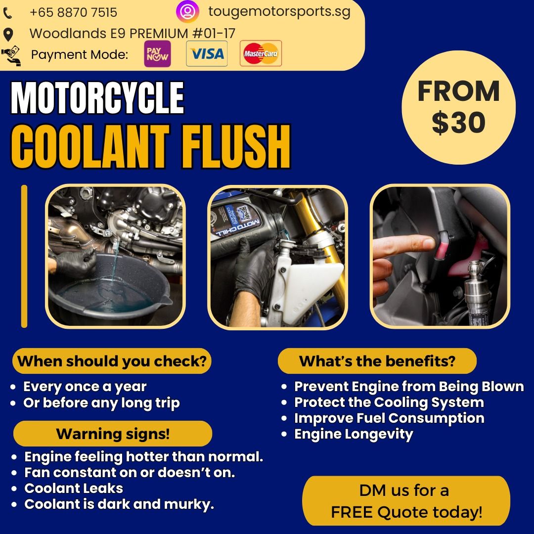 Motorcycle Coolant Flush/ Radiator Maintenance - Street/ Racing Grade ...