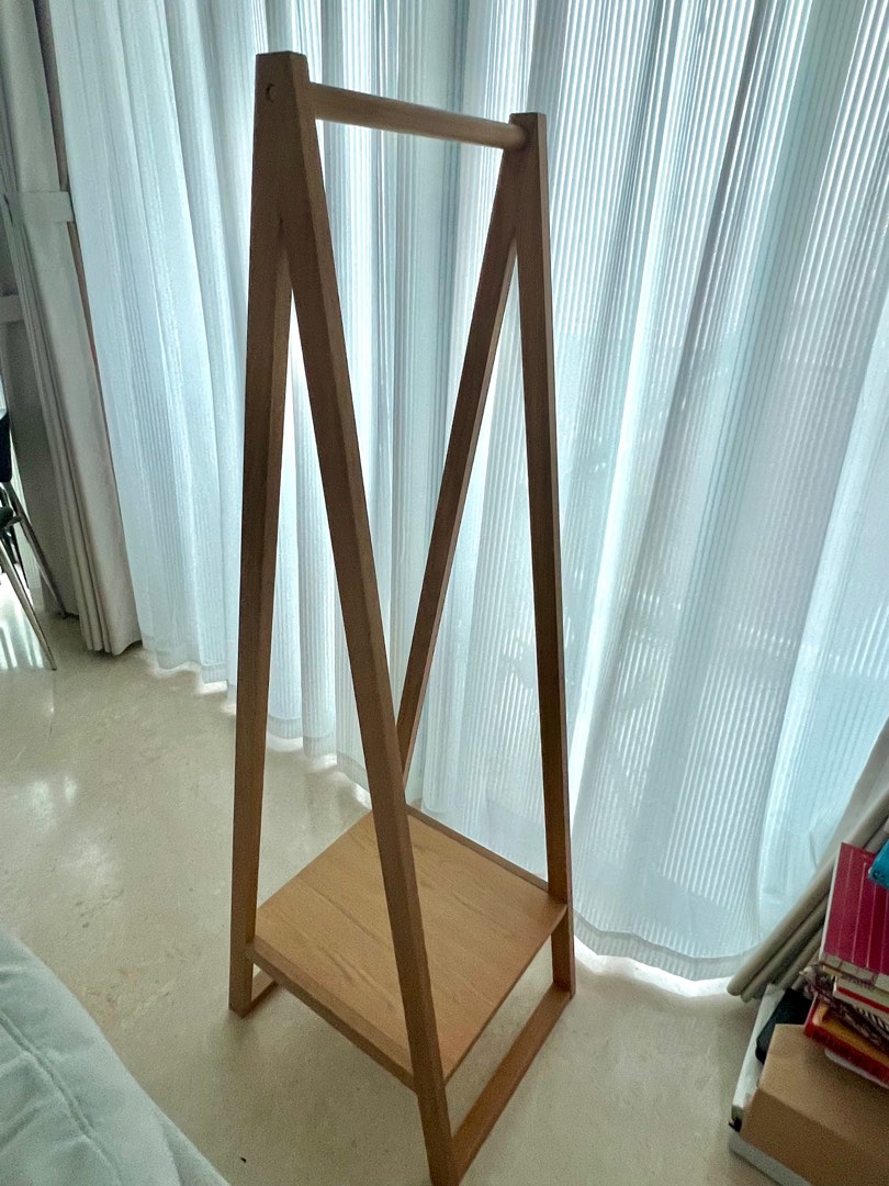 MUJI Wooden Clothes Rack, Furniture & Home Living, Furniture, Shelves ...