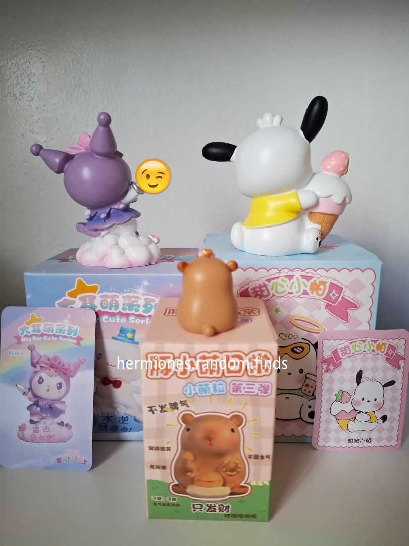 NCAT Kuromi, Pochacco and Capybara Blind Box Figures SET of 3, Hobbies ...