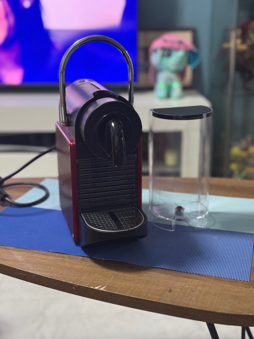 Nespresso Pixie Red Coffee Machine, Furniture & Home Living ...