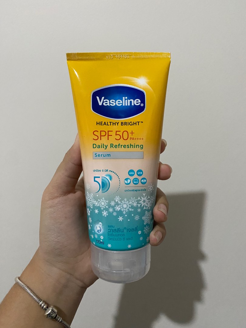 [new. baca desc] vaseline healthy bright icy menthol spf 50 PA ...