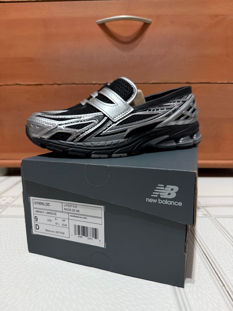 New Balance 1906L Loafers Black Metallic Silver , Men's Fashion ...