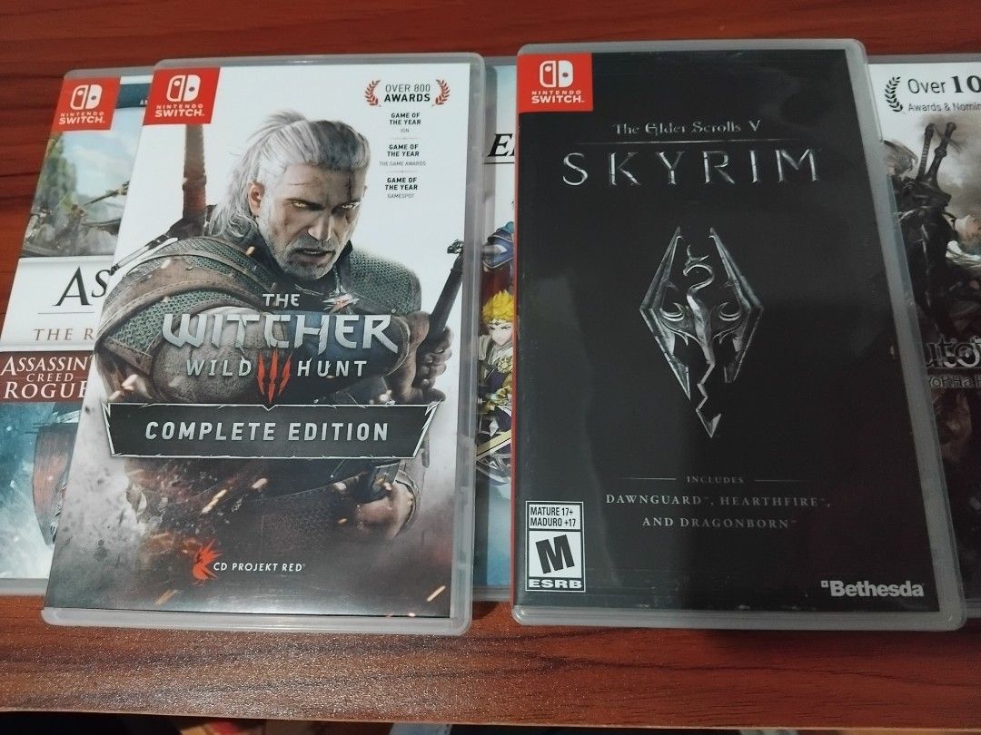 Nintendo switch The Witcher Skyrim nier Automata, Video Gaming, Video ...
