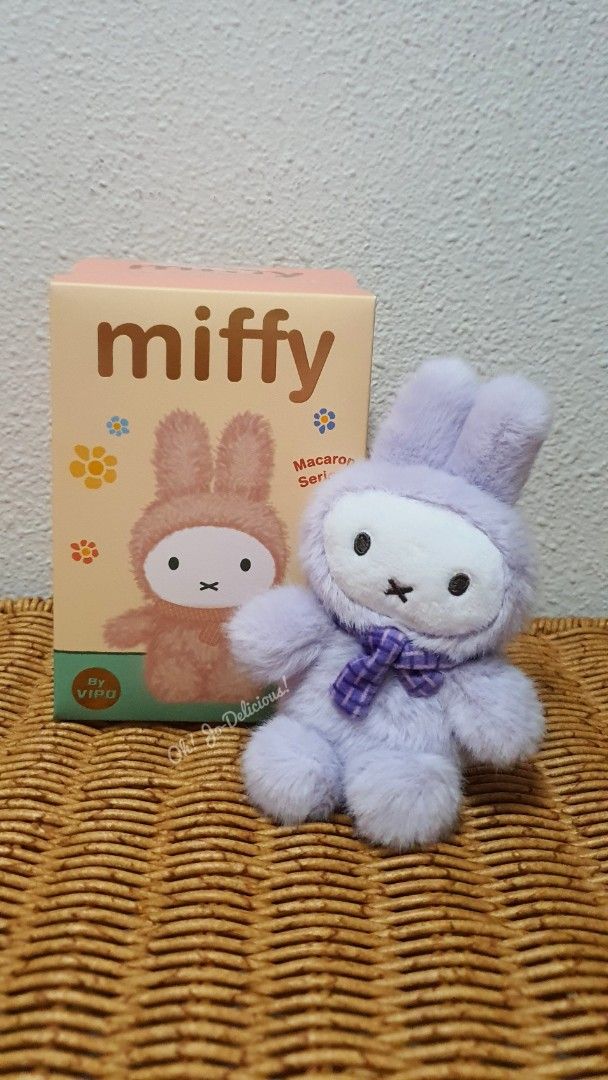 Official authentic VIPO x Miffy Plush Blind Box (Purple, Blue), Hobbies ...