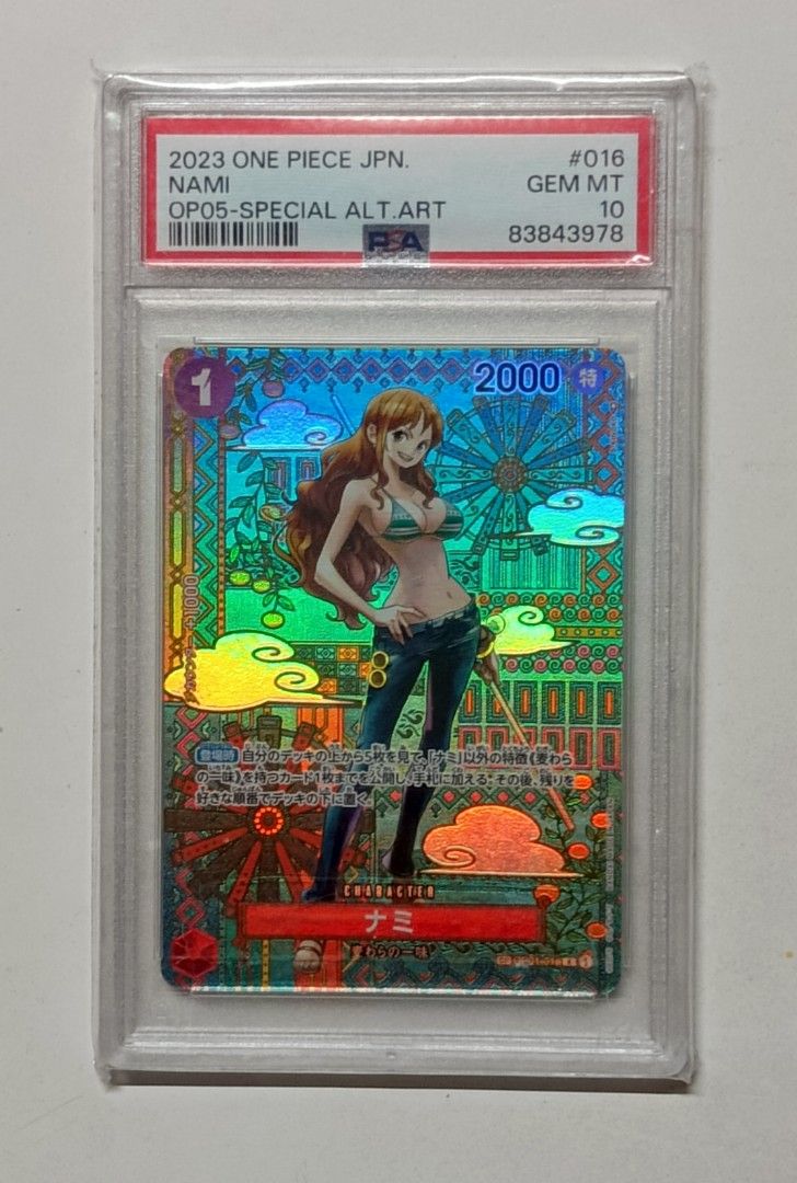One Piece Card - 7 Keping Slab - SP Nami/L Hannyabal/5x Promo Luffy ...