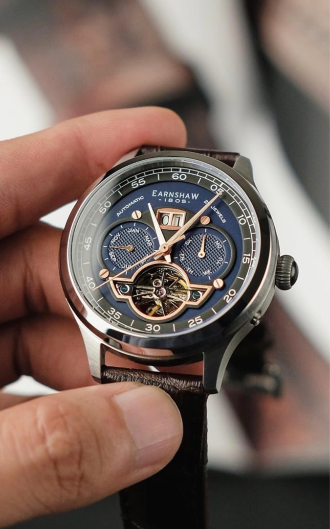 Open Heart自動上鍊機械錶 Earshaw es-8187 手錶 Automatic Watch Sea Gull ST2525 機芯 ...