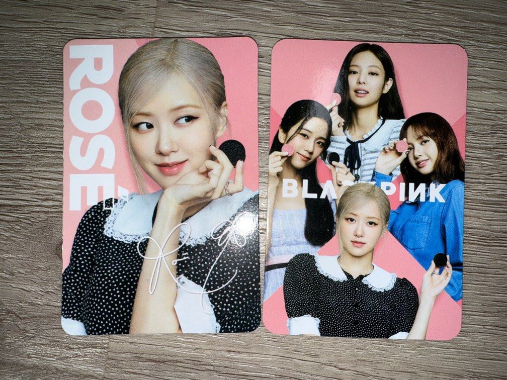 OREO X Blackpink Photocard Rose and Group, Hobbies & Toys, Memorabilia ...