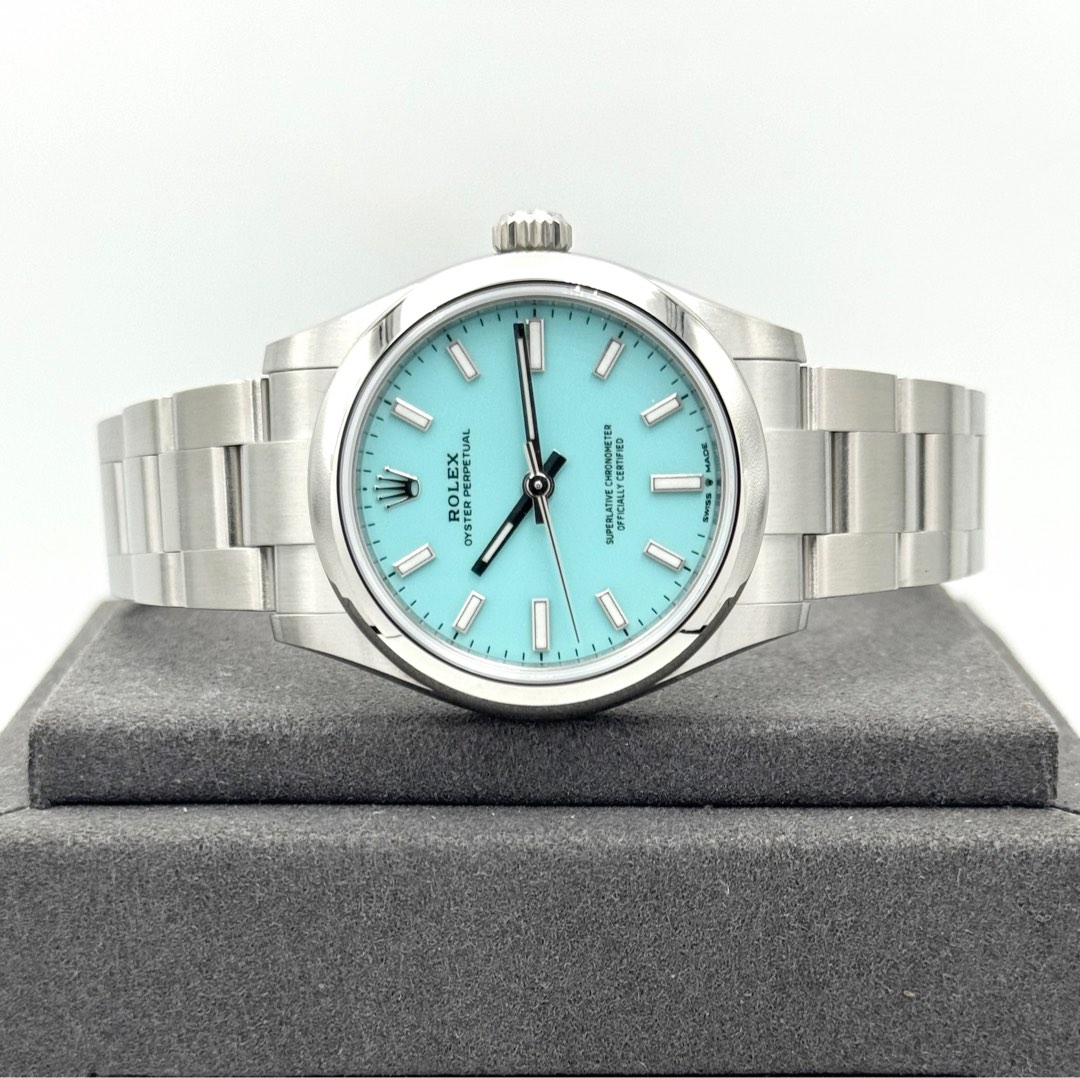 Partial Stickers Brand New Apr 2025 Rolex Oyster Perpetual 31 Tiffany ...