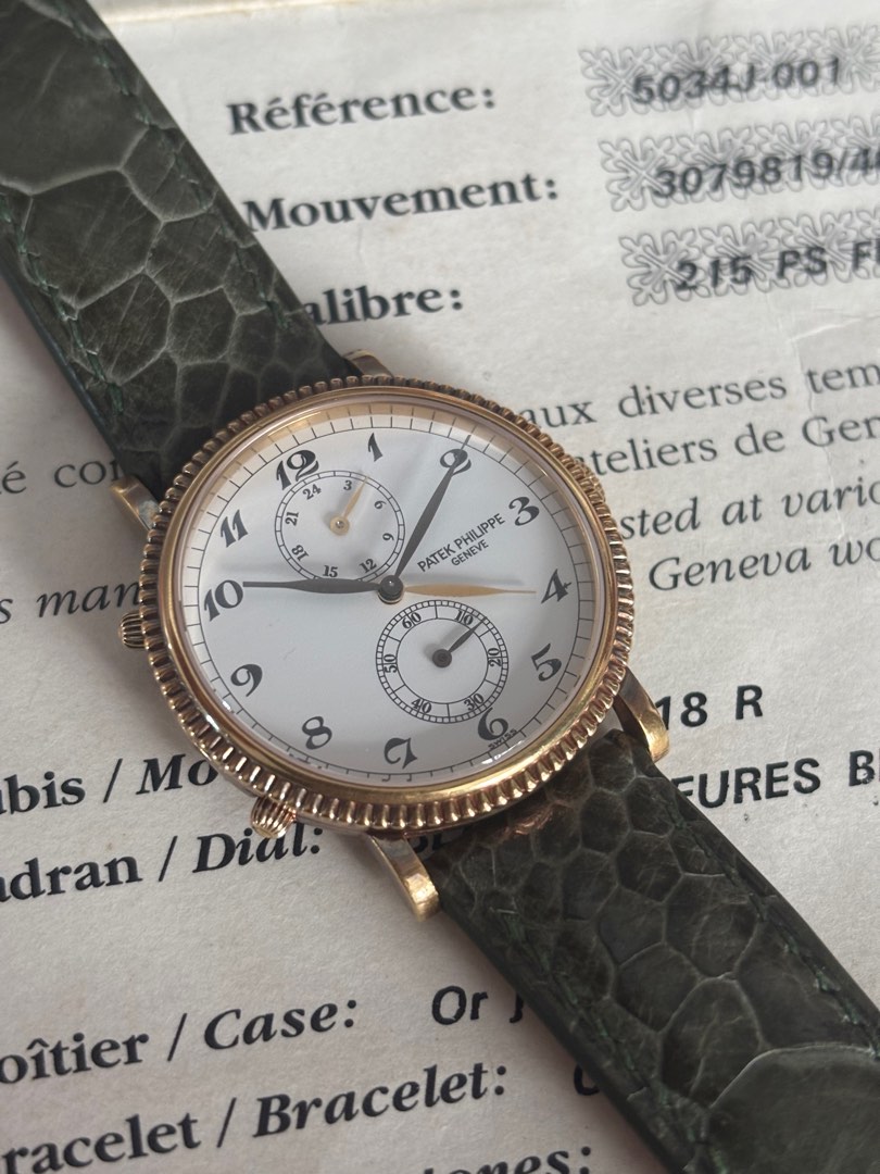 [rare] Patek Philippe 5034J world time , Luxury, Watches on Carousell