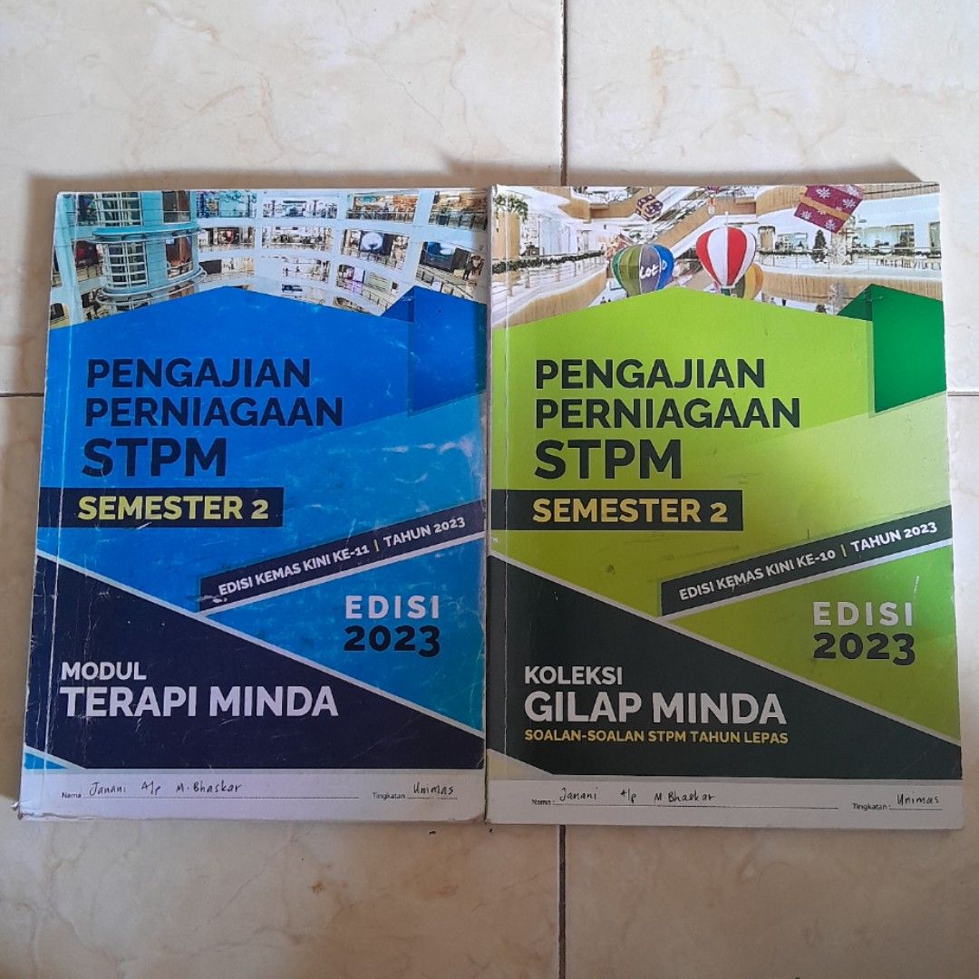 Pengajian Perniagaan STPM Semester 2 (Buku Rujukan + Soalan Tahun Lepas), Hobbies & Toys, Books ...