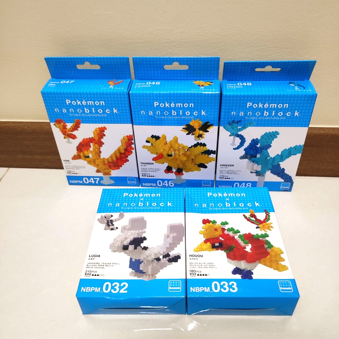 Pokemon Nanoblock Legendary Birds (Articuno, Zapdos, Moltres, Lugia, Ho-Oh), Hobbies & Toys ...