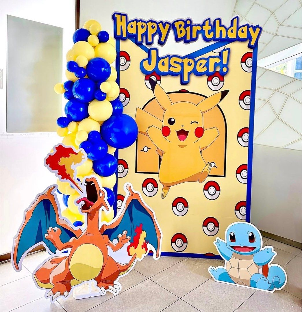 Fully customisable Pokémon pikachu charizard squirtle design party ...