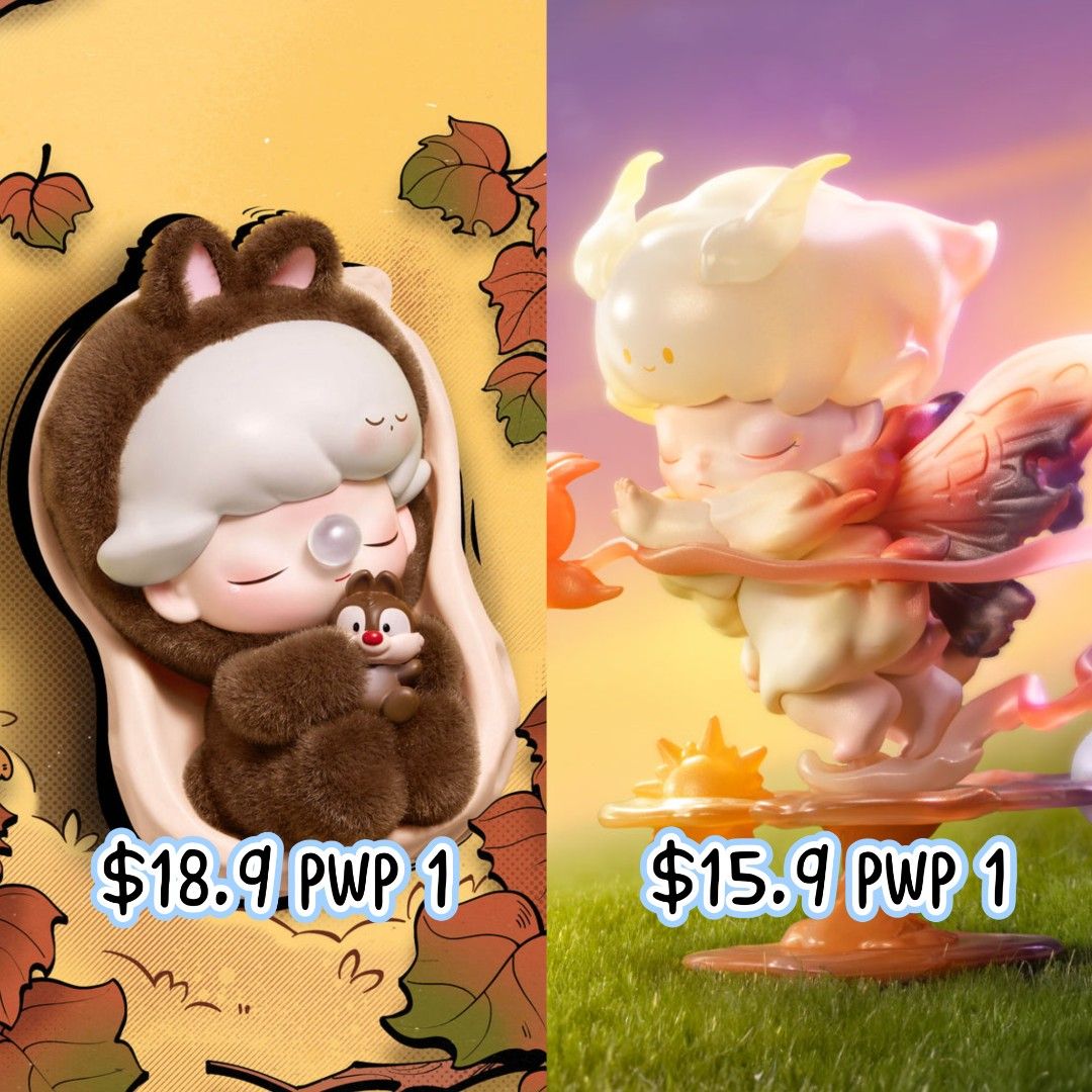 Popmart Dimoo World Disney Peanut Chip and Dale's Dream, Finding Mokoko ...