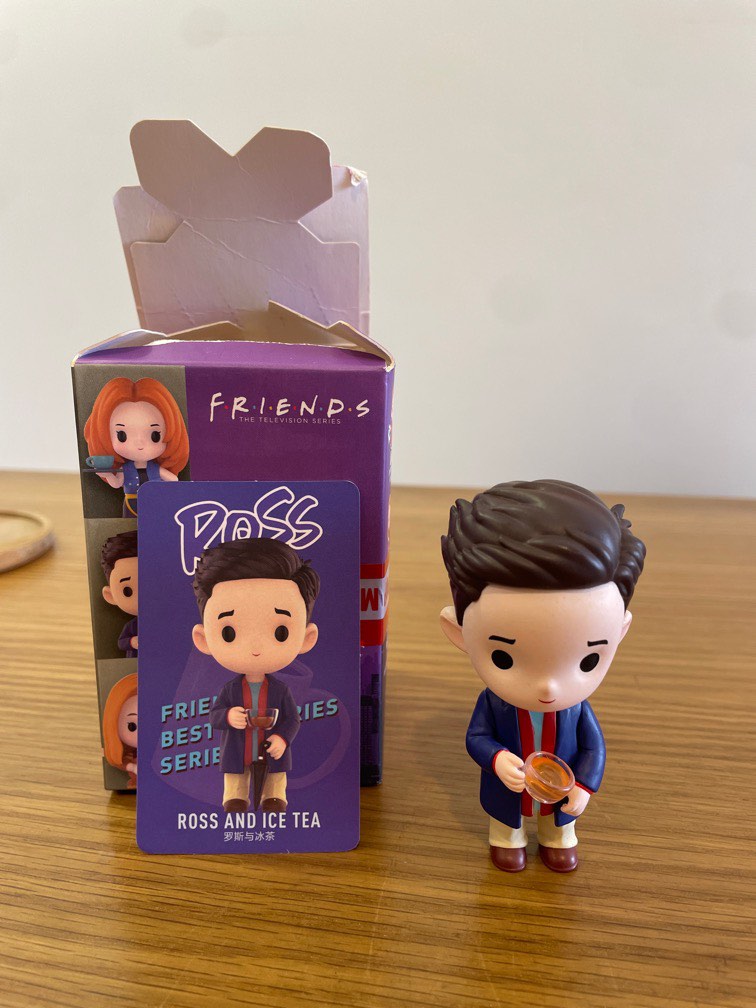 Popmart Friends- Ross with iced tea, Hobbies & Toys, Memorabilia ...