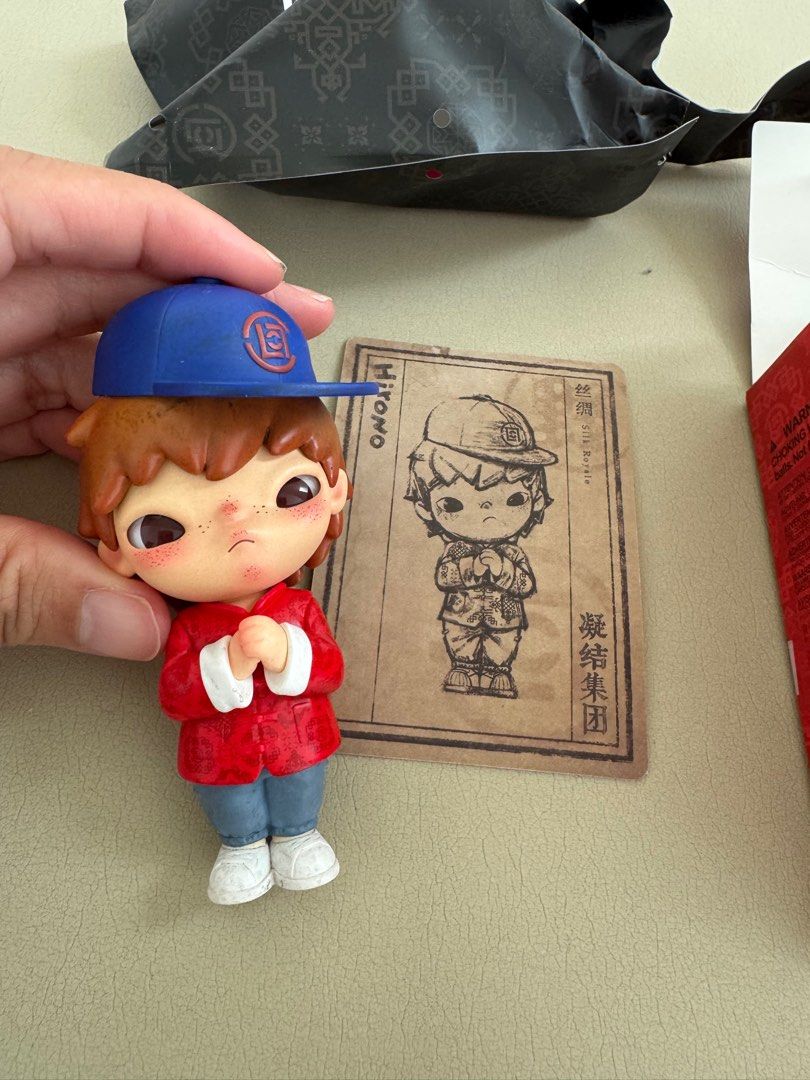 POPMART Hirono x Clot Silk Royale Popmart Figure Figurine, Toys ...