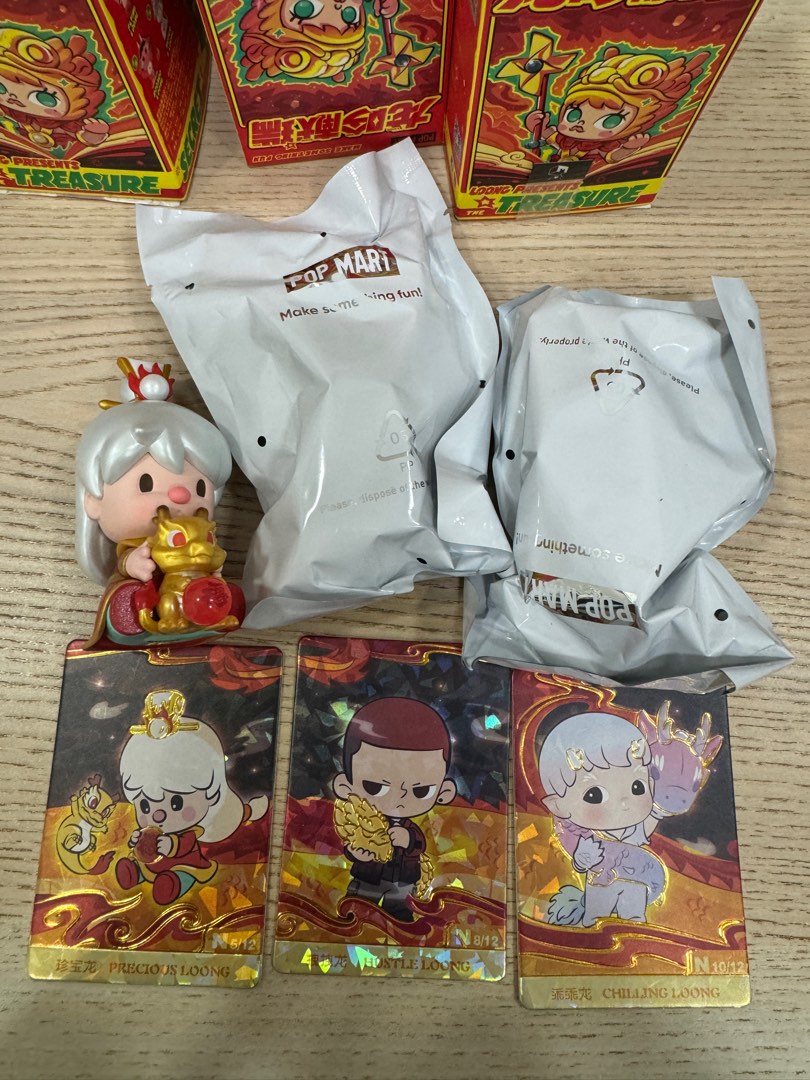 Popmart Loong presents treasure, Hobbies & Toys, Toys & Games on Carousell