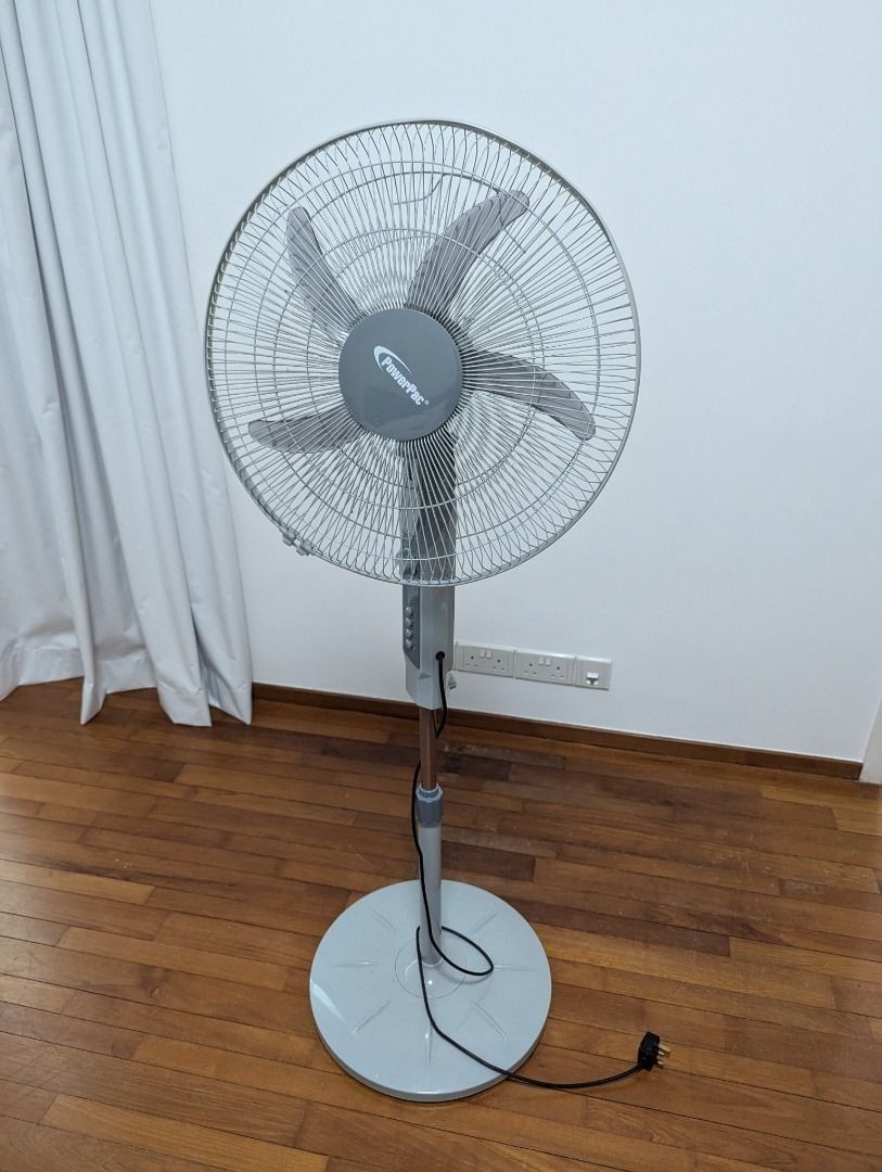 PowerPac Stand Fan 18 Inch with Timer PPFS70, Furniture & Home Living ...