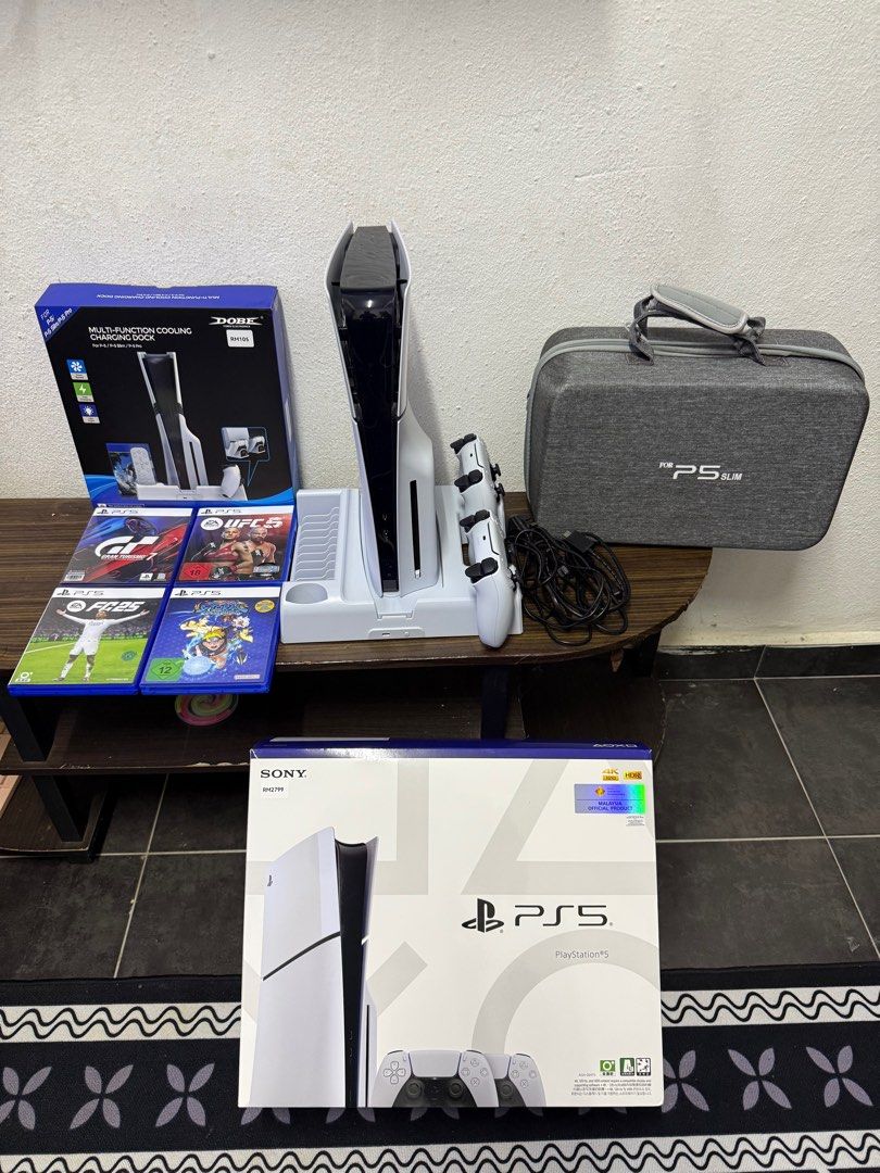 Ps5 Slim Disc Fullset, Video Gaming, Video Game Consoles, PlayStation ...