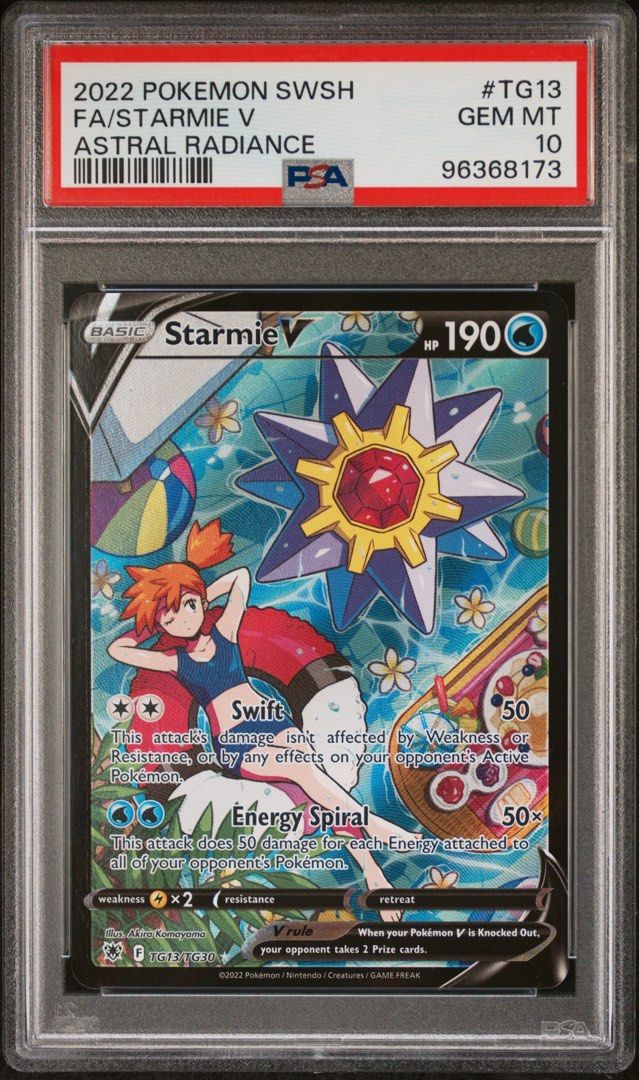 [PSA 10] Starmie V TG13 Astral Radiance Pokemon Card TCG pikachu gengar ...
