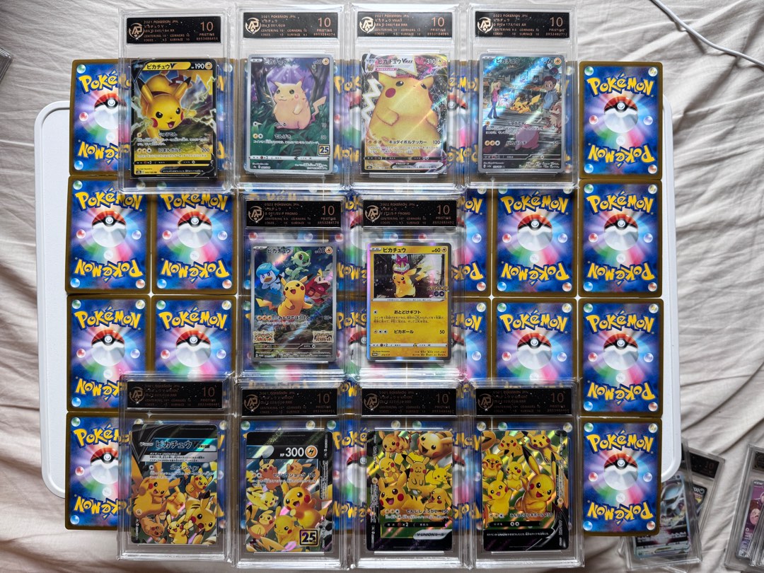 【PTCG】Pokemon Cards 精選RPA 10 鑒定卡 比卡超 Pikachu 御三家 Promo, 興趣及遊戲, 玩具 & 遊戲類 - Carousell