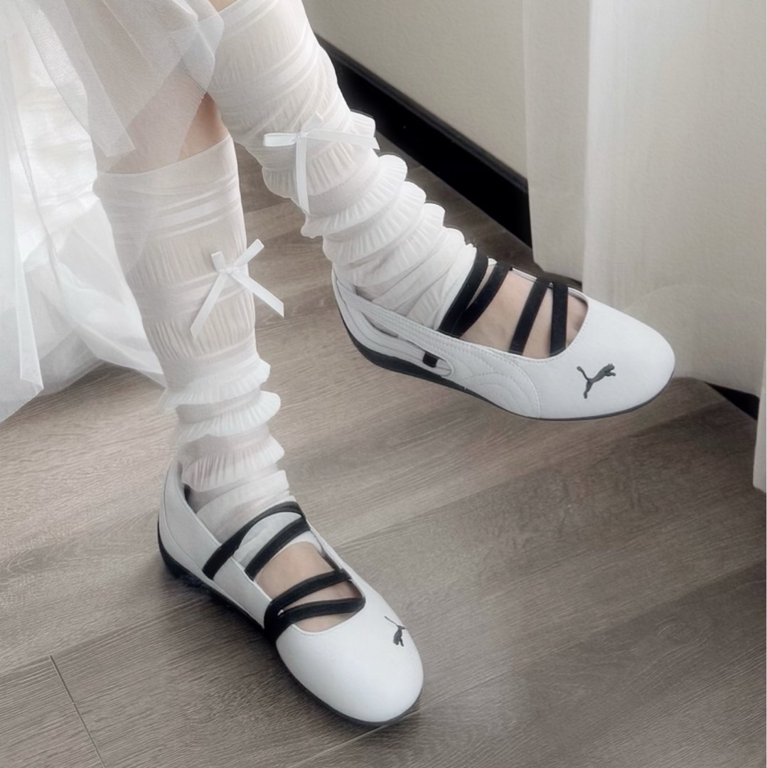 Puma Speedcat Ballet White Black 403587-01, 女裝, 鞋, 波鞋 - Carousell