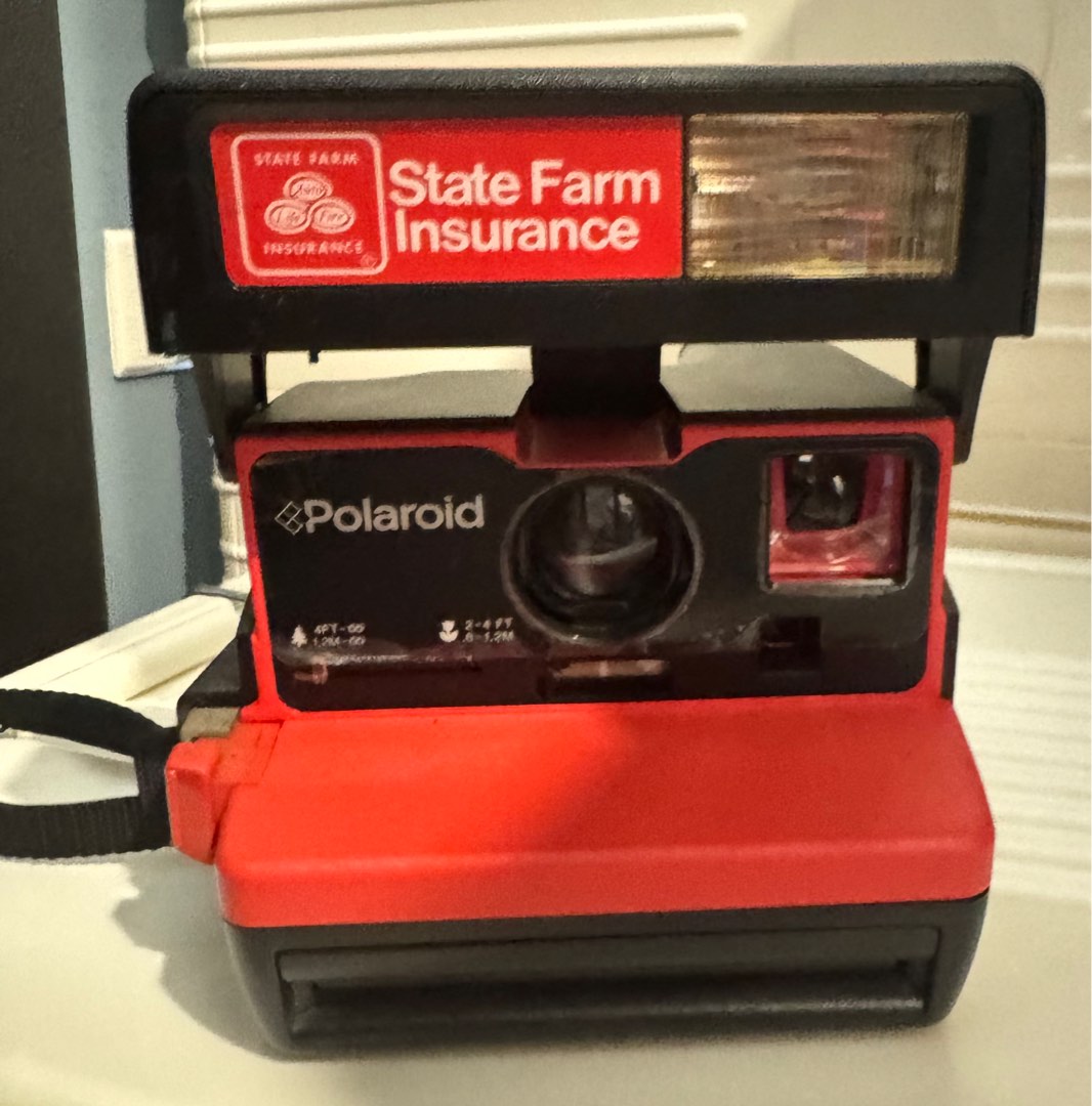 RARE Polaroid Red Business 600 State Farm Edition, Photography, Cameras ...