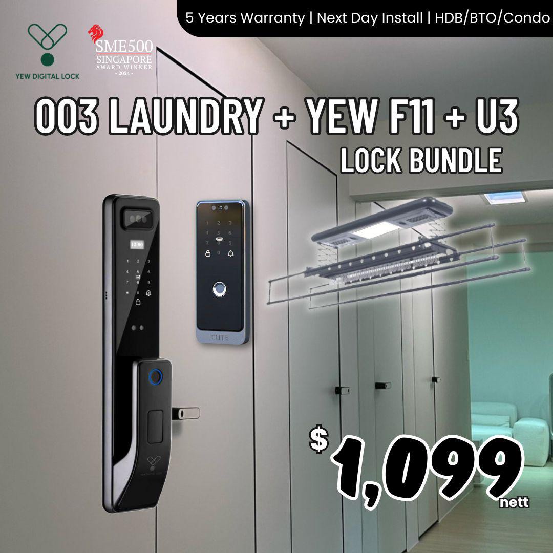 (Raya Sale) New Laundry System + Yew Gate & Door Digital Locks | Free ...