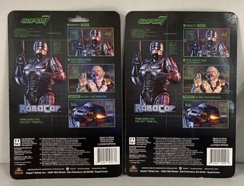 ReAction Super 7 Robocop (Glow in Dark)/Toxic Waste Thug Action Figure ...