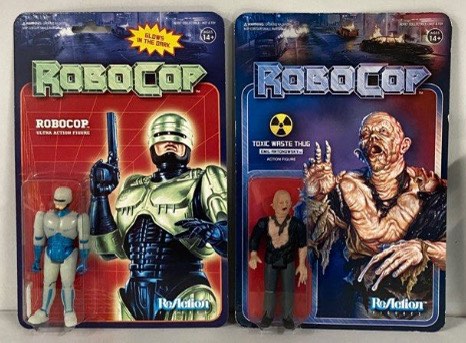 ReAction Super 7 Robocop (Glow in Dark)/Toxic Waste Thug Action Figure ...