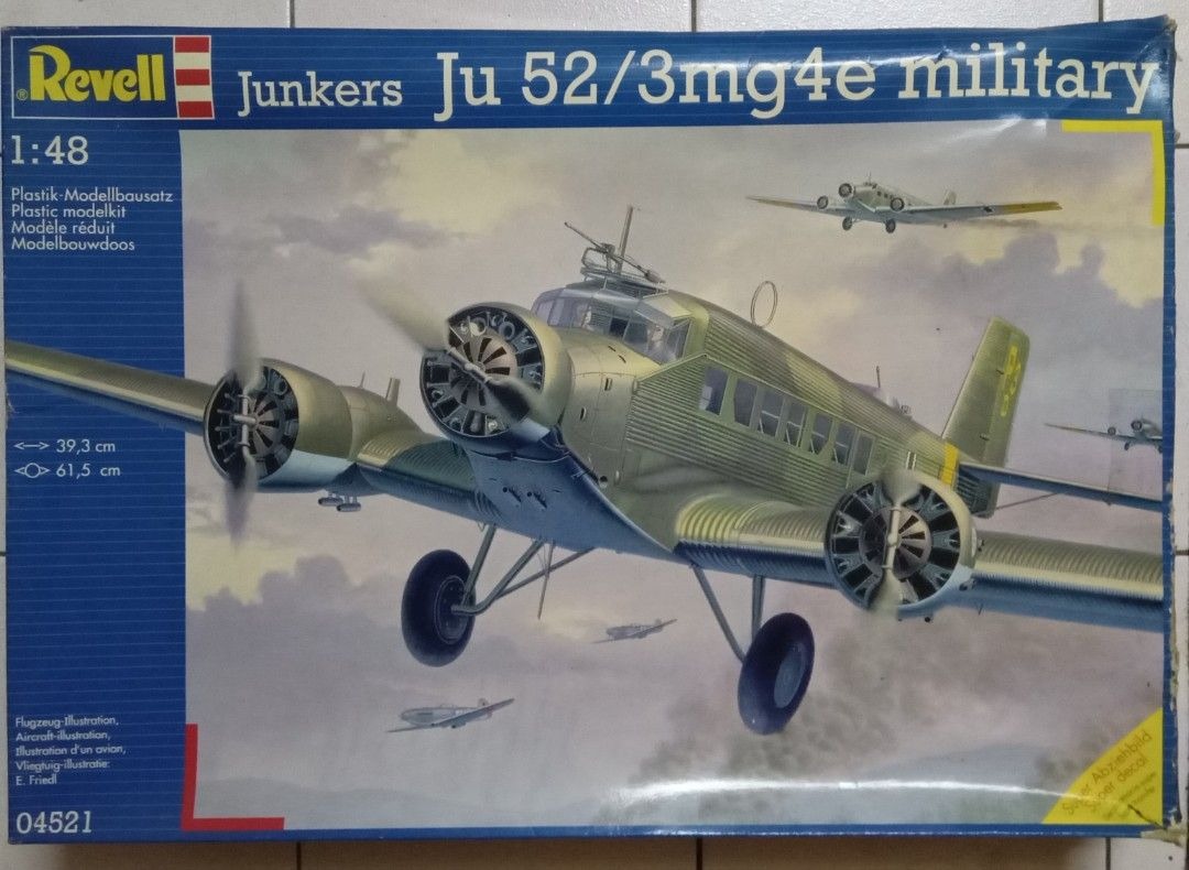 Revell JU52 Trimotor 1/48, Hobbies & Toys, Memorabilia & Collectibles ...