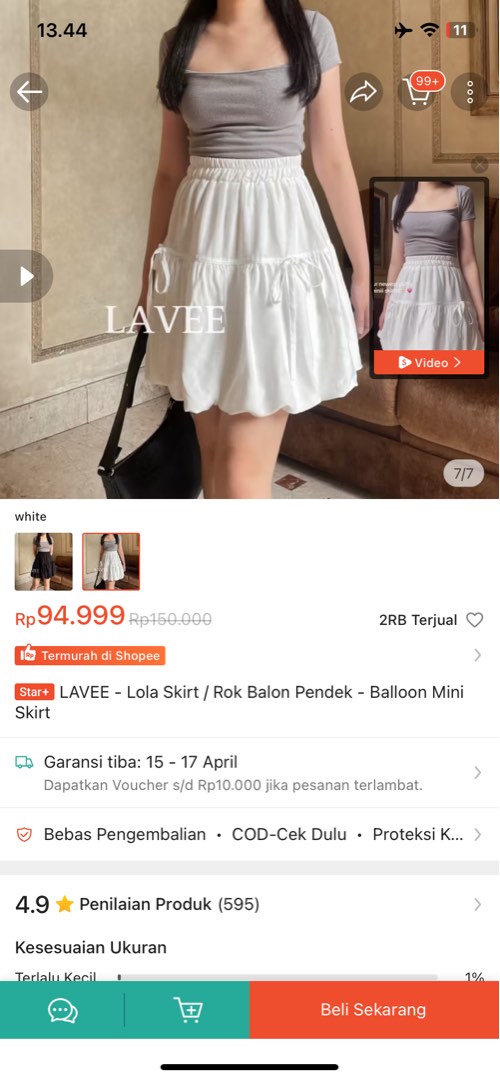rok balon lavee lucu, Fesyen Wanita, Pakaian Wanita, Gaun & Rok di ...