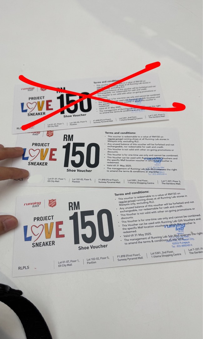 RUNNING LAB VOUCHER, Tickets & Vouchers, Vouchers on Carousell